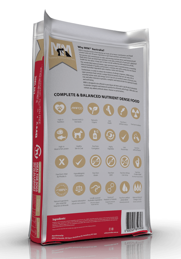 Meals For Mutts Dog Kangaroo & Lamb 20Kg - Robbos pet barn